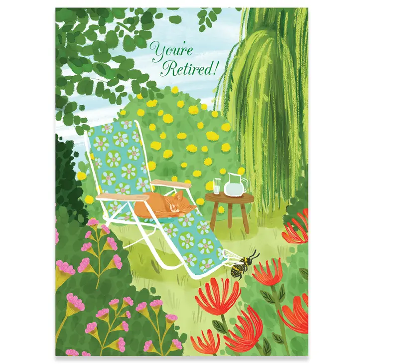 Sunny Garden Retirement Card Carte | Calypso | Jenny K.