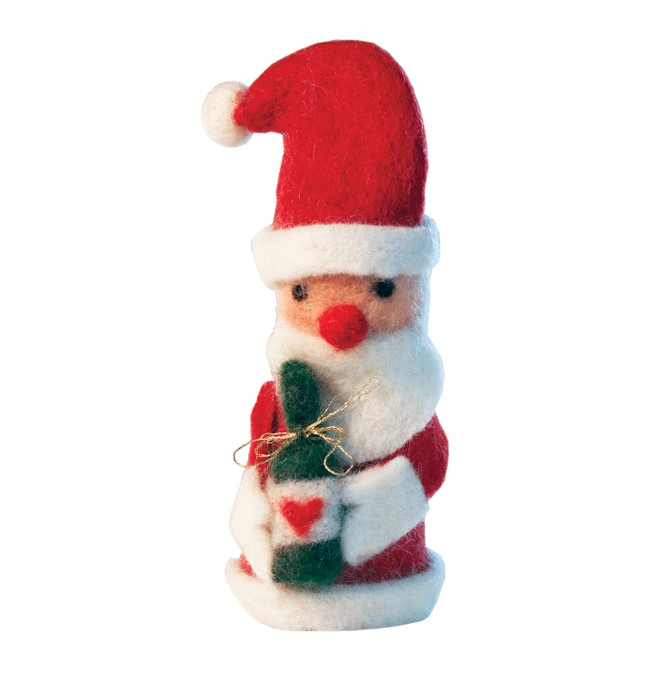 St. Nick Bottle Topper dZi Handmade | Jenny K.