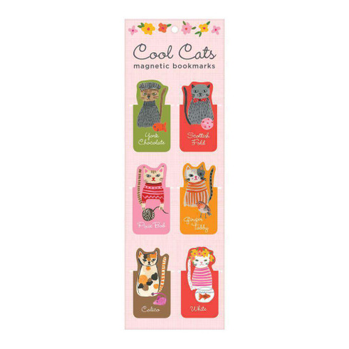 Cool Cats Magnetic Bookmarks from Hachette| Jenny K