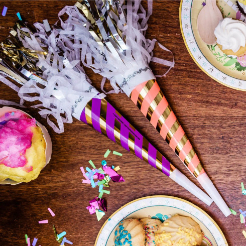 Striped Party Horns – from Party Partners | Jenny K