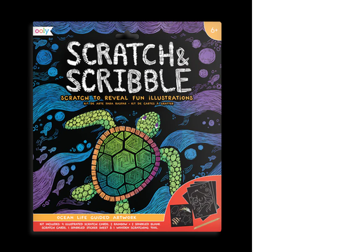 Ocean Life Scratch & Scribble Art Kit Ooly | Jenny K.