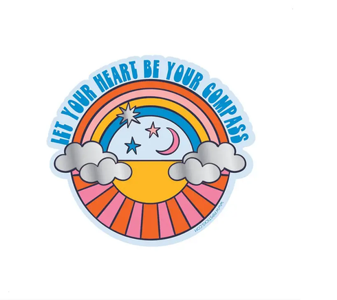 Let Your Heart Be Your Compass Vinyl Sticker