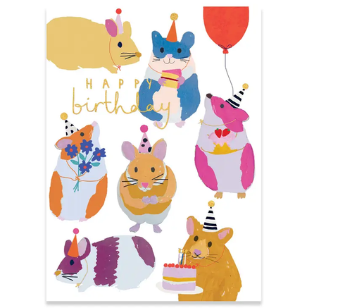 Hamster Birthday Card Carte Calypso | Jenny K.