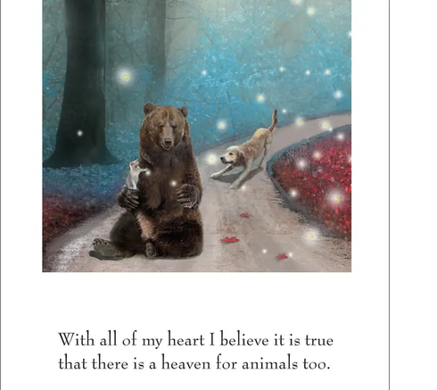 Heaven Animals Pet Sympathy Card SugarhouseGreetings|JennyK