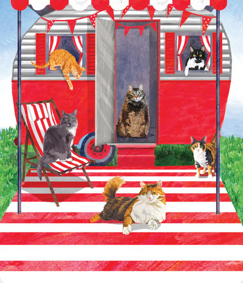 Cat Caravan Card by Allport Editions | Jenny K.