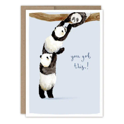 You Got This Pandas Encouragement Card by Biely & Shoaf | Jenny K.