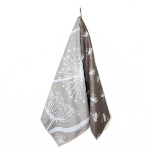 Dandelions Dual-Sided Tea Towel by Buzzee Towels | Jenny K