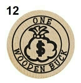 Wooden Nickels Custom Version Qty 500