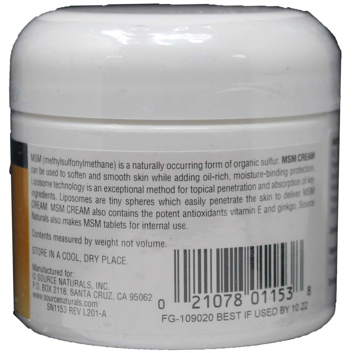 MSM Cream - Advanced Liposomal Delivery Skin Cream