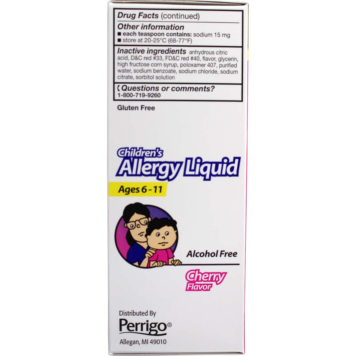 Children's Allergy Liquid - Antihistamine (Cherry Flavor)