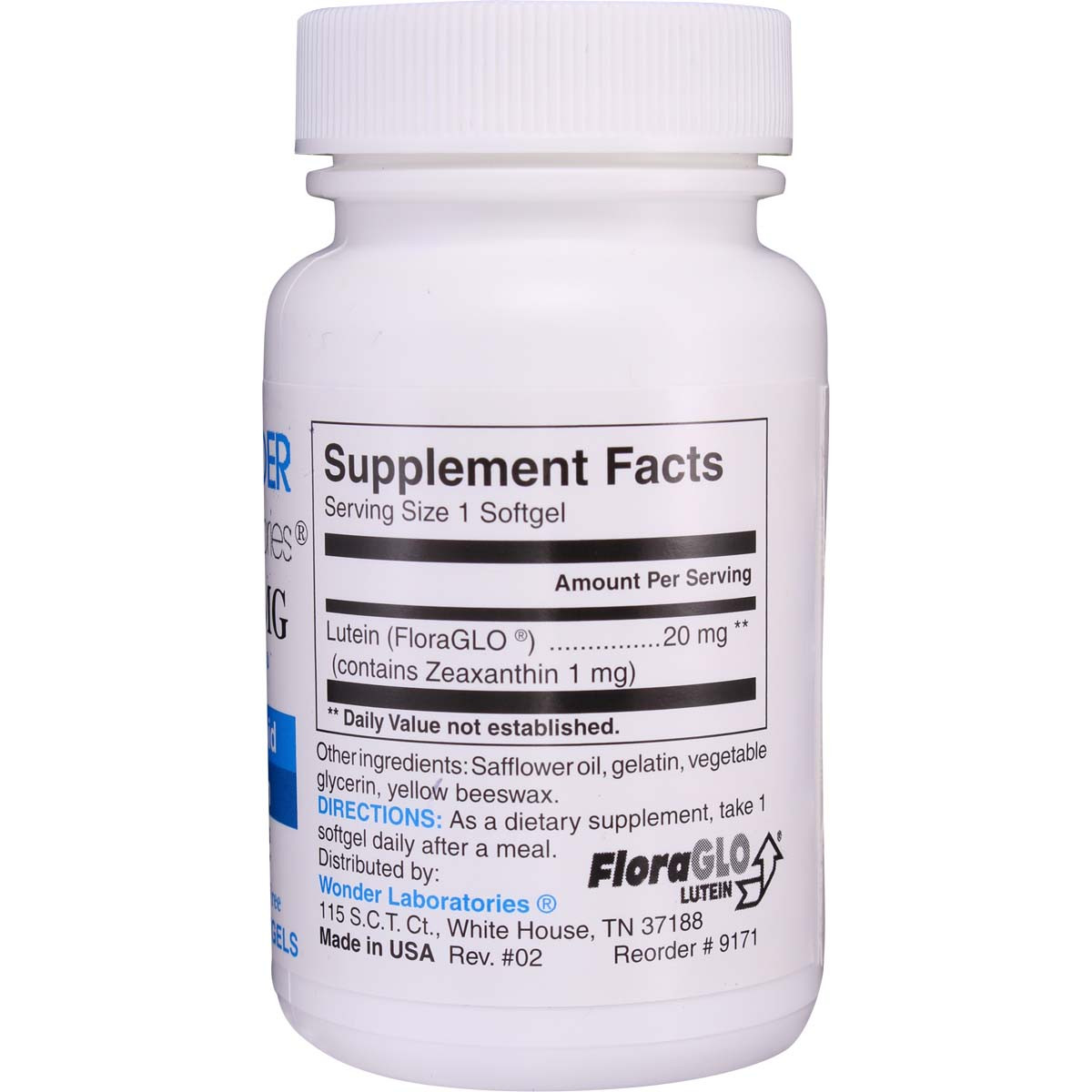 Lutein 20 mg FloraGLO® - Nutritional Support for Vision