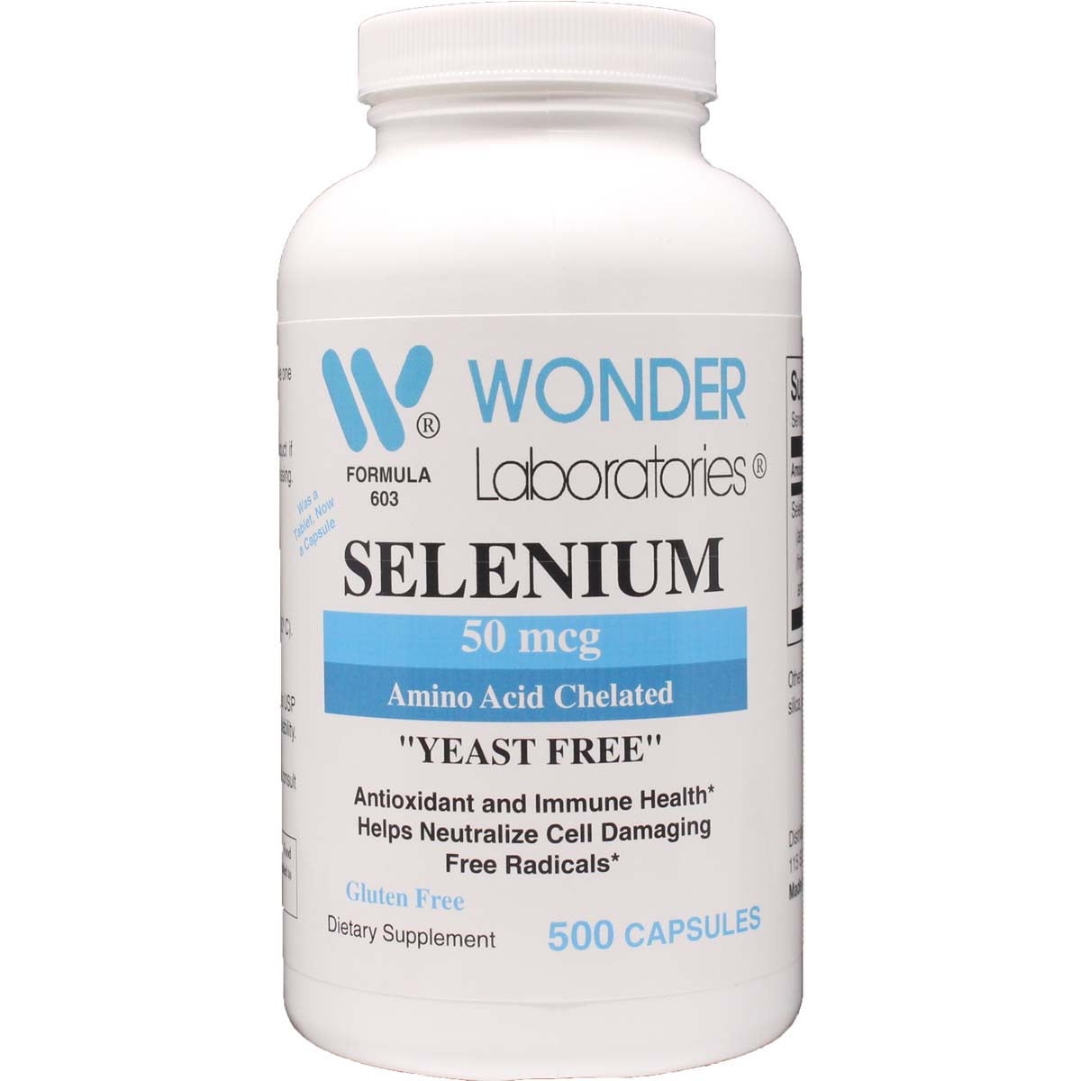 Selenium 50 mcg | Amino Acid Chelated "Yeast Free"