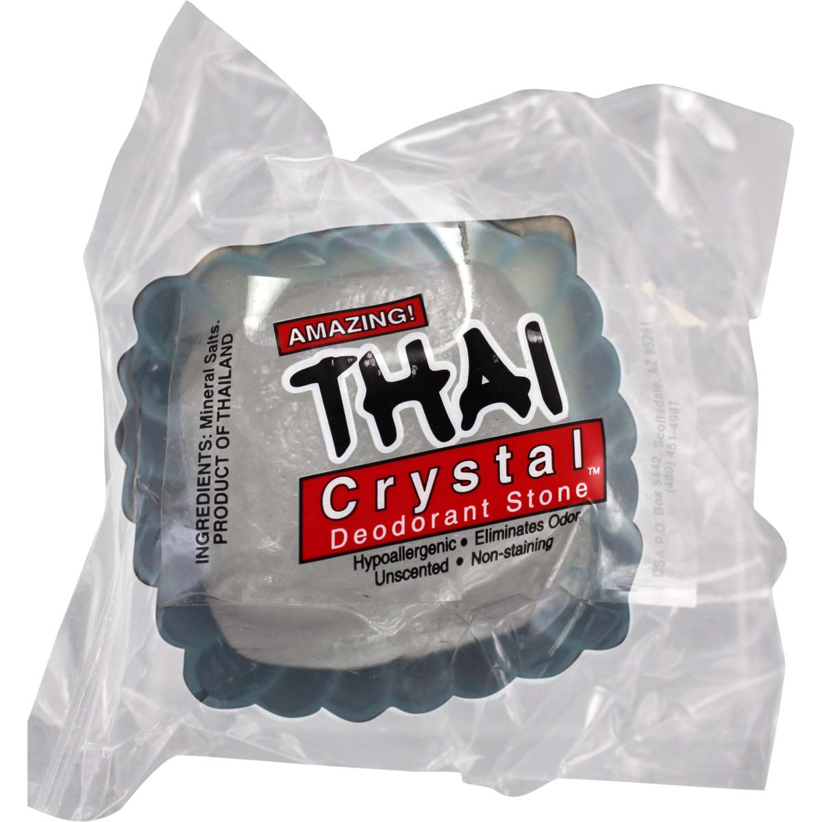 Thai Crystal Deodorant Stone - Hypoallergenic Unscented