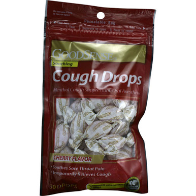 Soothing Cough Drops - Cherry Flavor (3 Bags of 30)