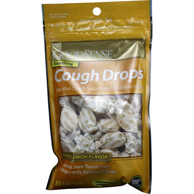 Soothing Cough Drops - Honey Lemon Flavor (3 Bags of 30)