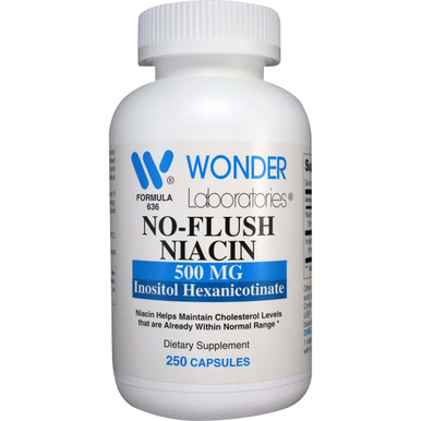No-Flush Niacin 500 mg | Inositol Hexanicotinate
