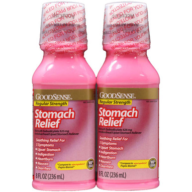 BISMUTH Stomach Relief PINK LIQUID - Regular Strength