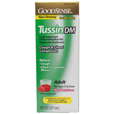 Tussin DM Cough & Chest Congestion, Compare to Robitussin DM