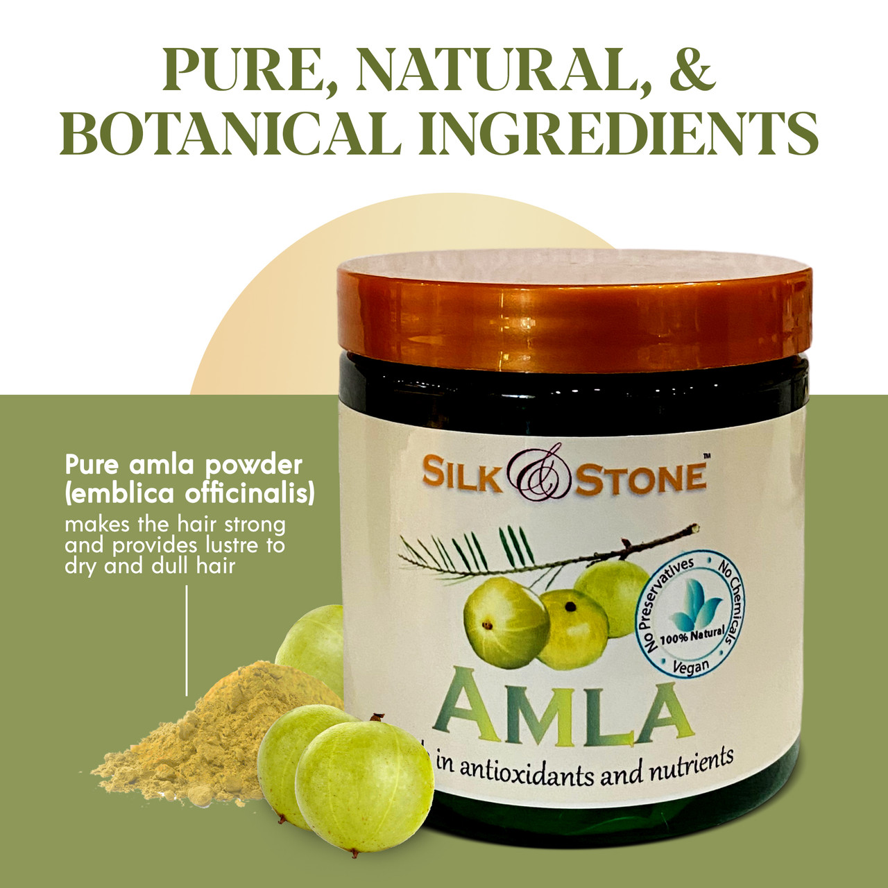 100% Amla Powder (Indian Gooseberry)- strong healthy hair