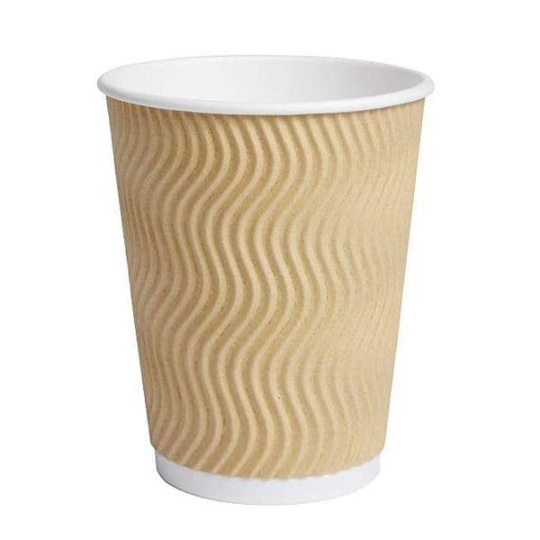 Disposable 8 Oz Ripple Wall Paper Cup (Coffee Cup) Singapore | MTRADE ...
