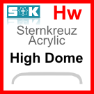 Acrylic Glass, High Dome (Hw) Size 296 - Gleave & Co. Watch Parts UK