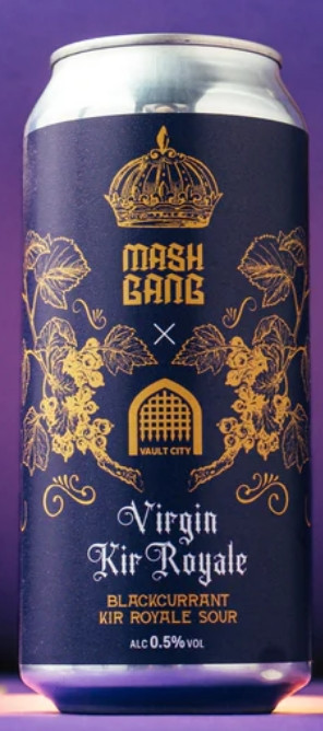 Virgin Blackcurrant Kir Royale - Vault City x Mash Gang 0.5% - Real Ale ...