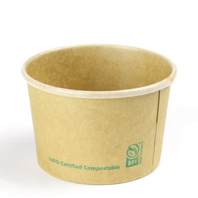 5oz Small Compostable Paper Ice Cream & Sample Bowls | EP-BPB05