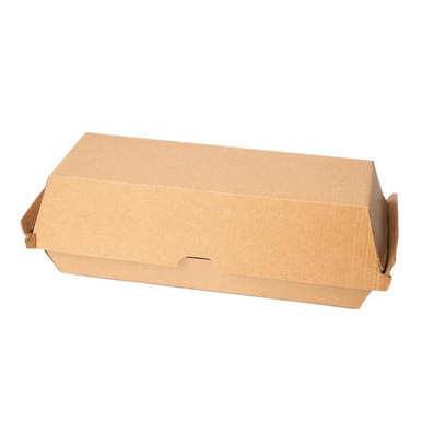 Kraft Paper Clamshell - 9" x 3" | Compostable | EP-EFB3
