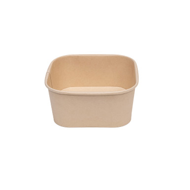 22oz Bamboo Fibre Square Takeout Food Box | EP-BSQ22