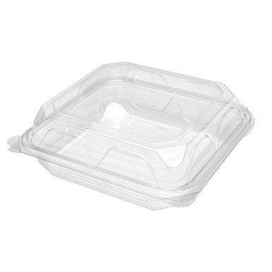 8"x8"x3" Recyclable Clear Clamshell for Salads, Microgreens, Vegetables ...