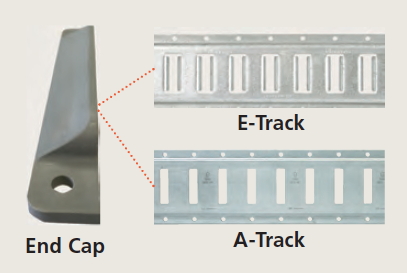Ancra Cargo's Series E & A Track End Caps