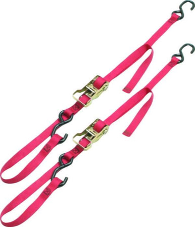 1" x 69" Integra Rat Pak Red Tie-Down 2 Pack