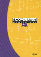 Saxon Math Homeschool 8/7, 3rd edition - Homeschool Kit - Christian ...
