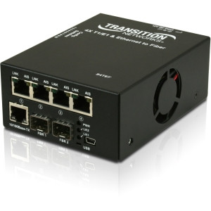 S4TEF1040-125-NA - Transition Stand-Alone 4x T1/E1/J1 + 10/100 Ethernet ...