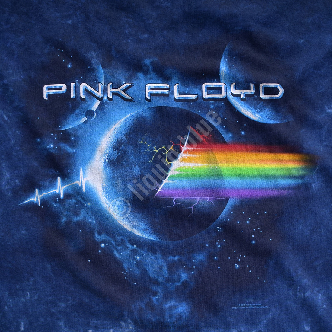 Pink Floyd Pulse Explosion Tie-Dye T-Shirt Tee Liquid Blue