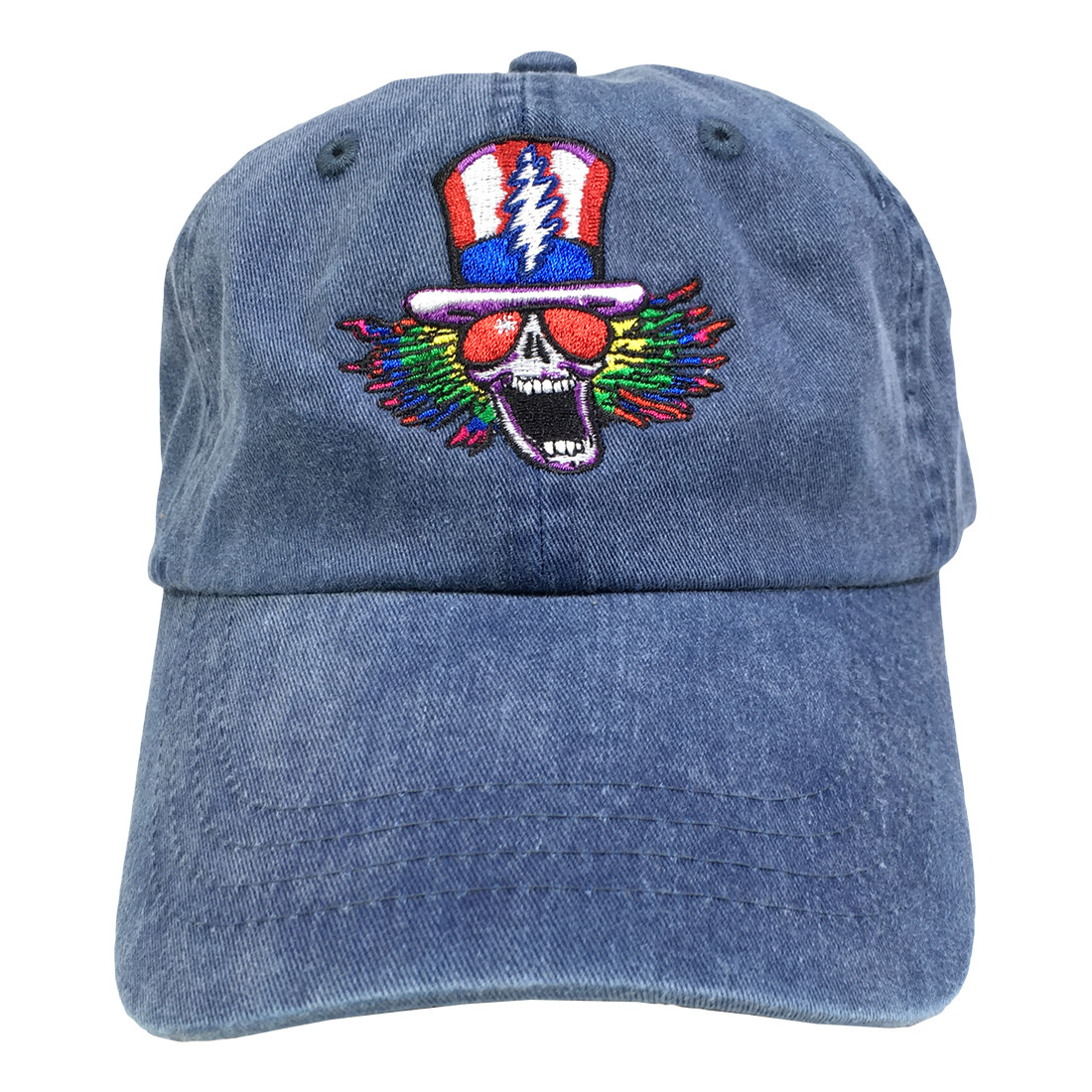 Grateful Dead GD Psycle Sam Denim Baseball Cap Liquid Blue