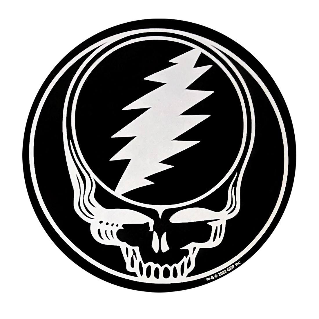 Grateful Dead White SYF Transparent Sticker Liquid Blue