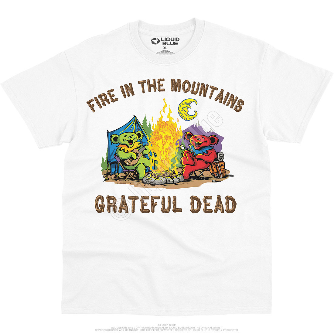 Grateful Dead Fire In The Mountain T-Shirt Tee by Liquid Blue