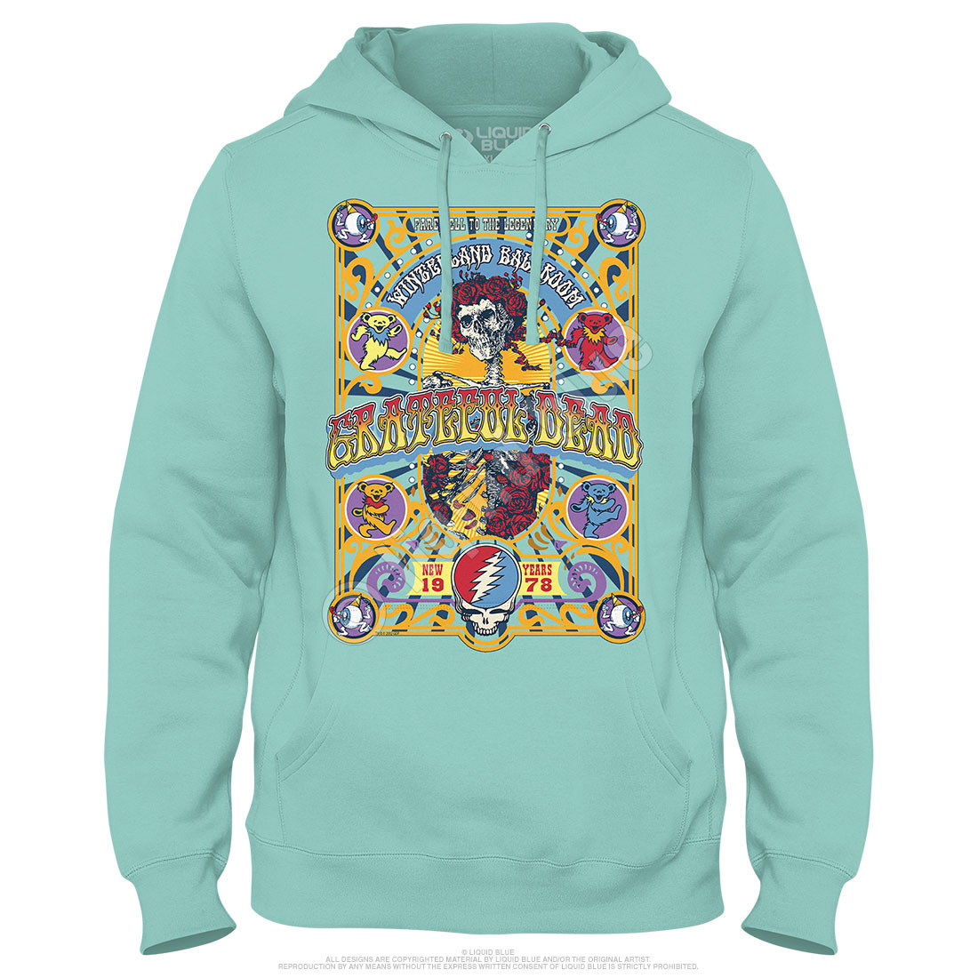 Grateful Dead Closing Of Winterland Hoodie by Liquid Blue