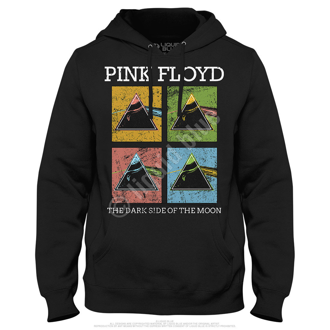 Pink Floyd Window Pane Hoodie by Liquid Blue