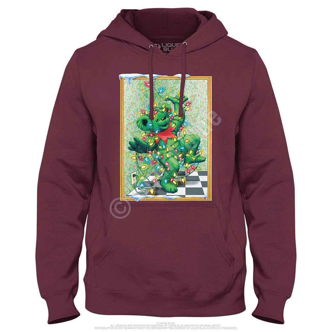 Grateful Dead Tangled Bear Hoodie by Liquid Blue