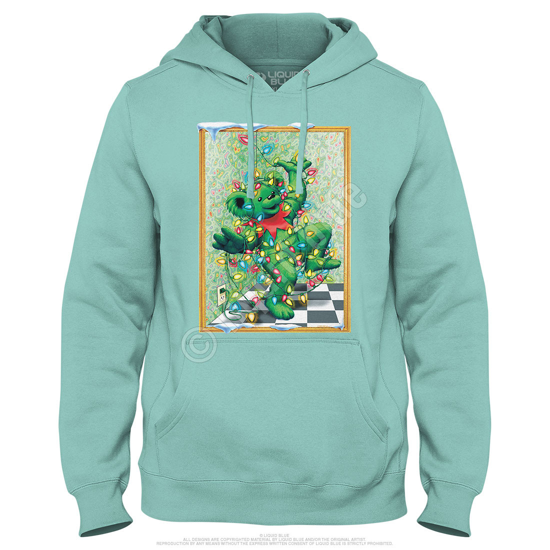 Grateful Dead Tangled Bear Hoodie by Liquid Blue