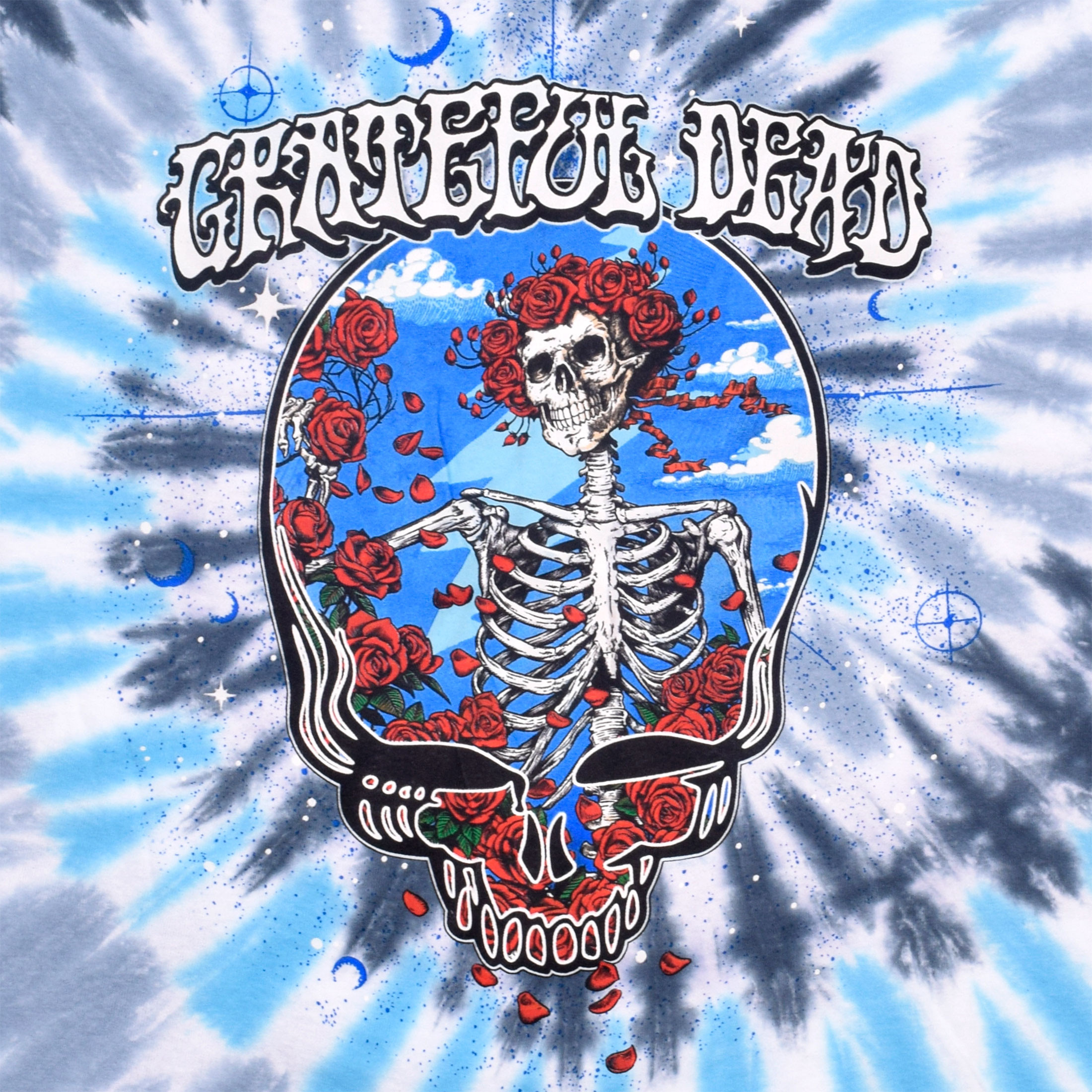 Grateful Dead Steal Your Bertha Spiral T-Shirt Tee Liquid Blue