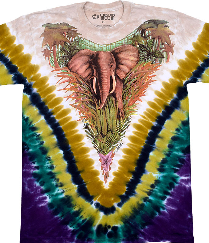 Light Fantasy Dont You Know Tie-Dye T-Shirt Tee Liquid Blue