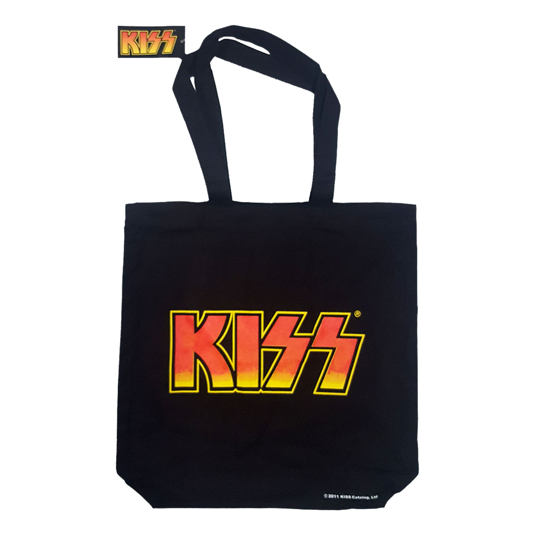 KISS Cotton Tote Bag Liquid Blue