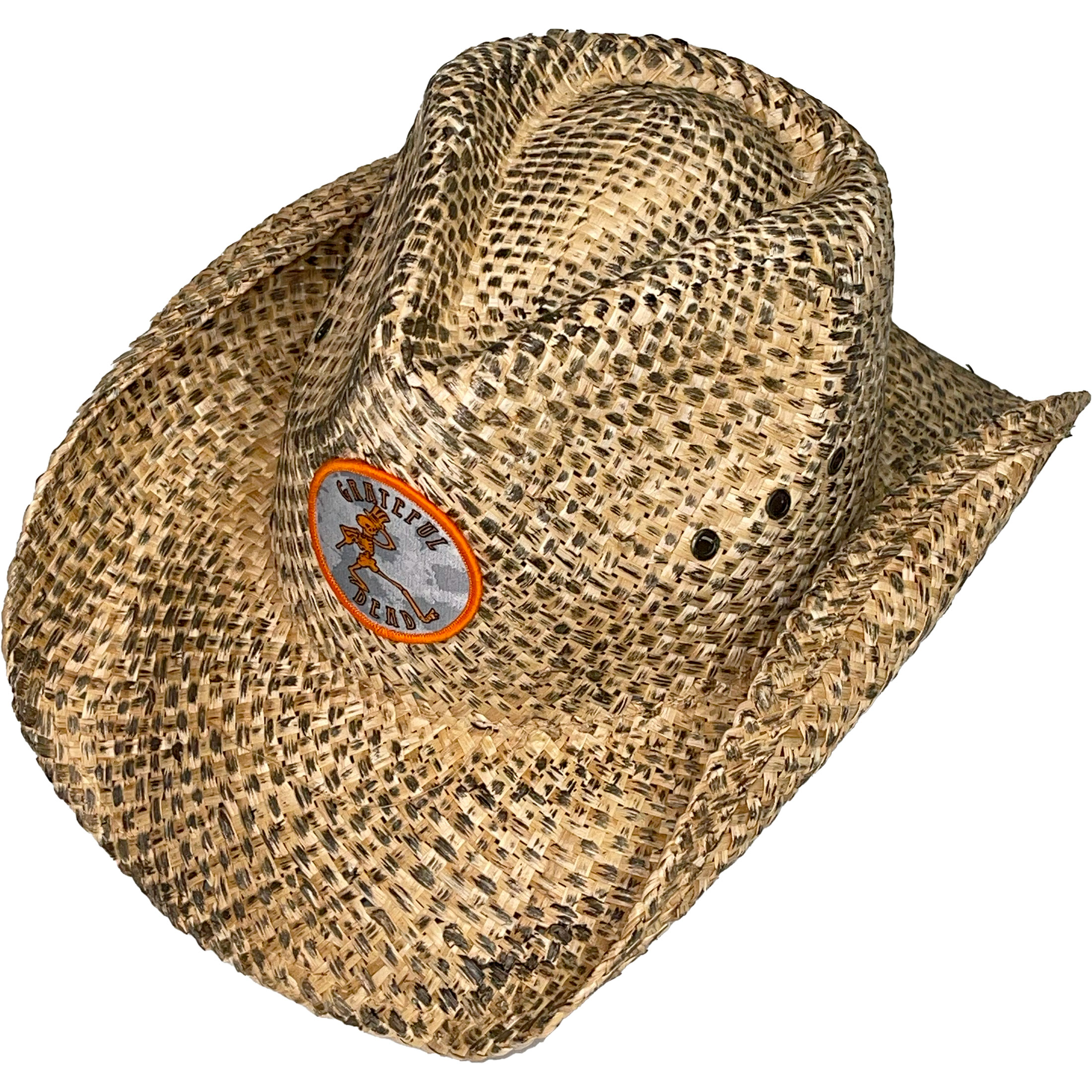 Grateful Dead Dancing Orange Skelly Bridger Sun Hat Liquid Blue