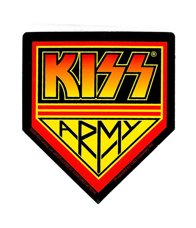 KISS Army Sticker Liquid Blue