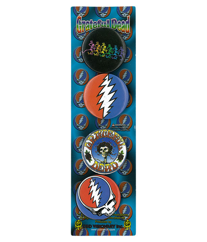 Grateful Dead GD Icons II Pin Set Liquid Blue