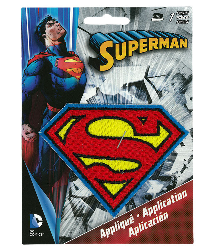 Superman Logo Patch Liquid Blue