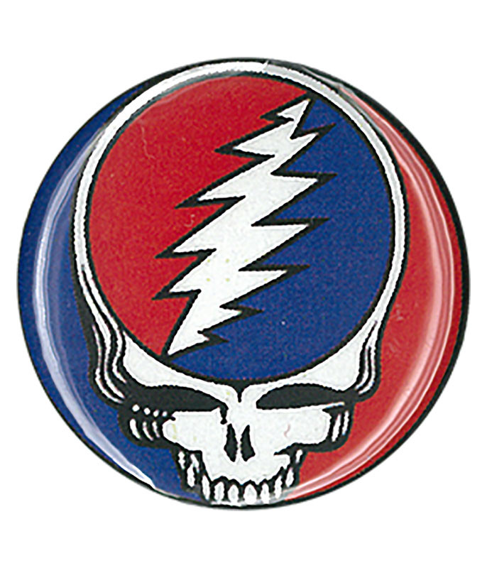 Grateful Dead GD Steal Your Face Pin Liquid Blue